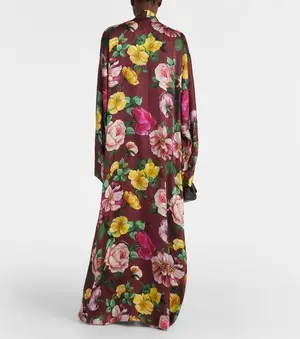 Dolce & Gabbana Printed Silk Maxi Dress