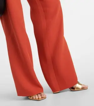 Valentino Garavani Cady Couture Wide-leg Pants
