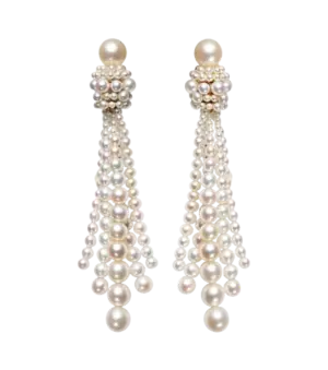 SOPHIE BILLE BRAHE Colonna Grande 18kt Gold Drop Earrings With Freshwater Pearls