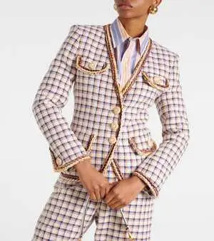 Etro Checked Cotton-blend Jacket