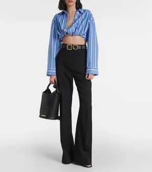 Jacquemus Le Petit Tourni Leather Bucket Bag