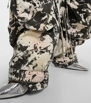 Attico Fern Printed Cargo Jeans - Multicoloured