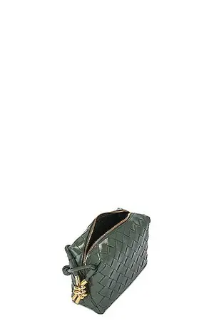 Bottega Veneta Mini Loop Metal Knot Bag In Green