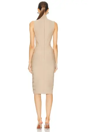 Alaïa Band Dress - Camel Clair