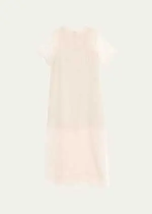 Brunello Cucinelli Organza Gown With Slip - C8539 Light Beige