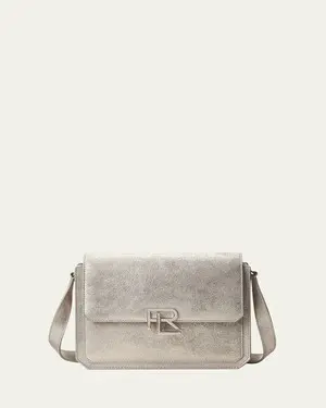 Ralph Lauren Rl 888 Metallic Leather Crossbody Bag