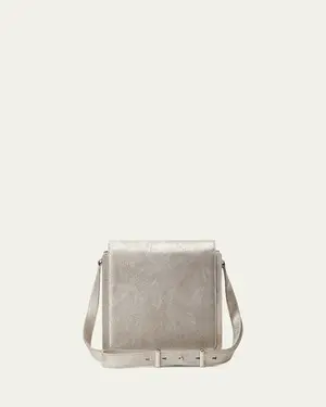 Ralph Lauren Rl 888 Metallic Leather Crossbody Bag