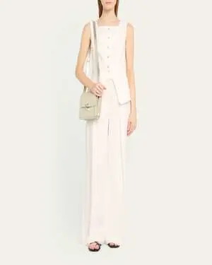 Ralph Lauren Rl 888 Metallic Leather Crossbody Bag