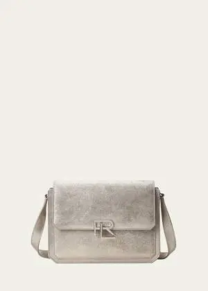 Ralph Lauren Rl 888 Metallic Leather Crossbody Bag