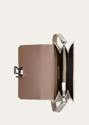 Ralph Lauren Rl 888 Metallic Leather Crossbody Bag