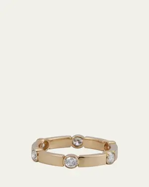 Ileana Makri 18k Yellow Stepping Stones Stream Diamond Ring - Gold
