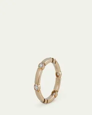 Ileana Makri 18k Yellow Stepping Stones Stream Diamond Ring