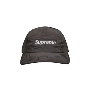 Supreme Reflective Dyed Camp Cap - Black