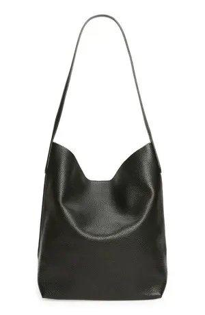 MANSUR GAVRIEL Everyday Cabas Leather Hobo Bag - Black