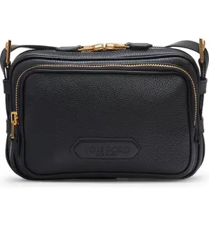 TOM FORD Grained Leather Messenger Bag