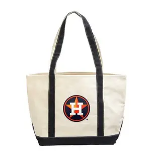 LOGO BRANDS Houston Astros Canvas Tote Bag