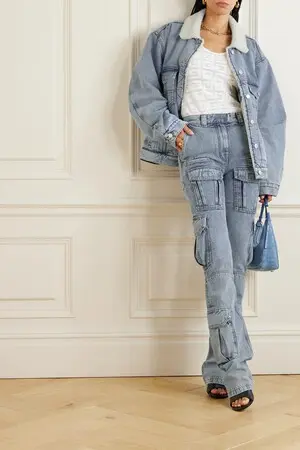 Givenchy High-rise Straight-leg Cargo Jeans - Blue