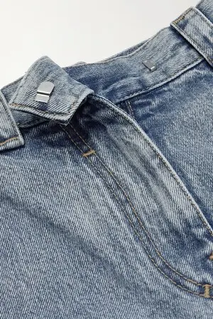 Givenchy High-rise Straight-leg Cargo Jeans - Blue