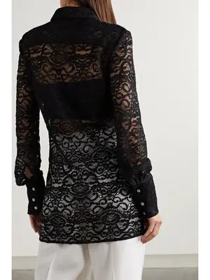 INTERIOR The Emma Corded Lace Shirt
