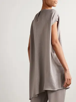 FFORME Angee Asymmetric Metallic Cloqué Mimi Dress