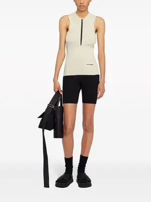 JIL SANDER Seamless Cotton Shorts - Black