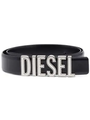 DIESEL® B-rivets Leather Belt - Black