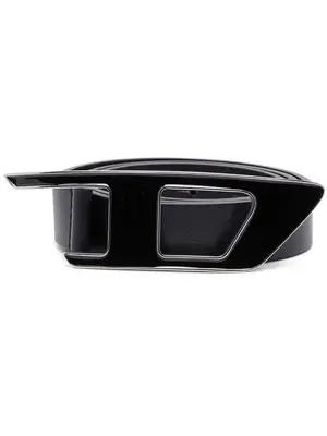 DIESEL B-dlogo Ii Leather Belt - Black