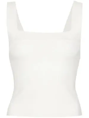 Simkhai Square-neck Knitted Top - Neutrals