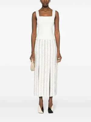 Simkhai Square-neck Knitted Top - Neutrals