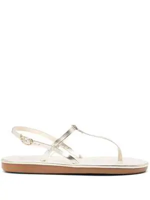 ANCIENT GREEK SANDALS Lito Leather Thong Sandals - Gold