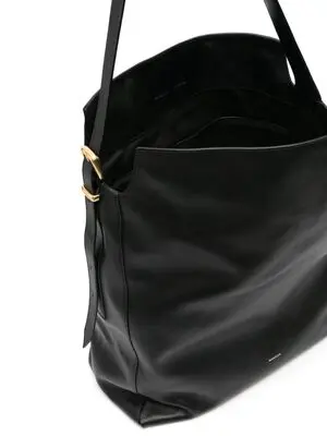 WANDLER Marli Leather Tote Bag - Black