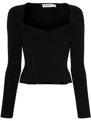 Simkhai Daphane Sweetheart-neck Top