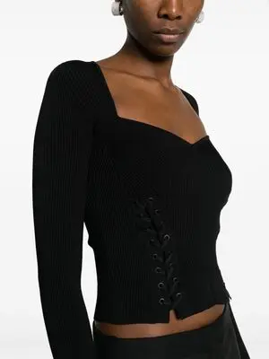 Simkhai Daphane Sweetheart-neck Top