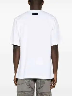 MARINE SERRE Moon Logo Jersey Crewneck T-shirt - White