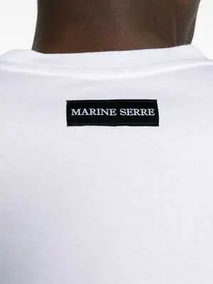 MARINE SERRE Moon Logo Jersey Crewneck T-shirt - White
