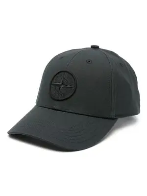Stone Island Logo-embroidered Baseball Cap - Black