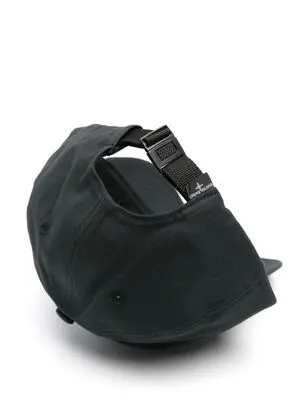 Stone Island Logo Embroidered Cap - Black