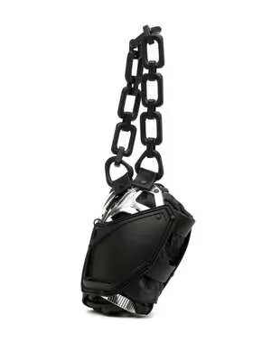 INNERRAUM Chain-link Panelled Mini Bag - Black