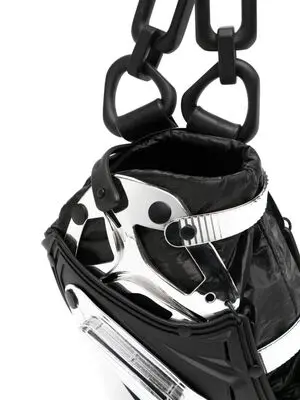 INNERRAUM Chain-link Panelled Mini Bag - Black