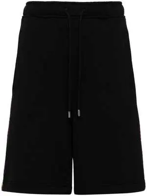LANVIN Zigzag-embroidered Cotton Shorts
