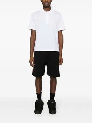 LANVIN Zigzag-embroidered Cotton Shorts