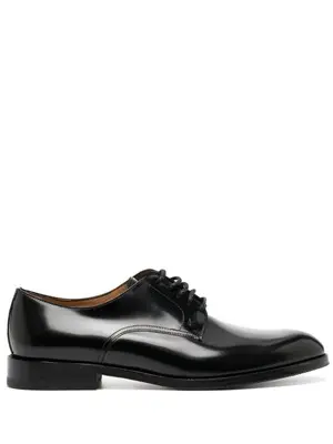 Moreschi Almond-toe Leather Derby Shoes