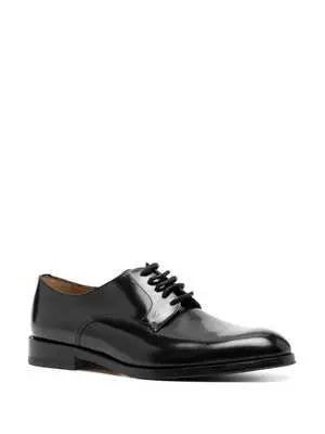 Moreschi Almond-toe Leather Derby Shoes