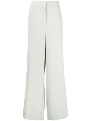Calvin Klein Twill Wide-leg Trousers - Green