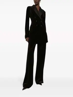Dolce & Gabbana Velvet Elasticated Trousers
