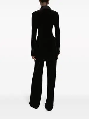 Dolce & Gabbana Velvet Elasticated Trousers