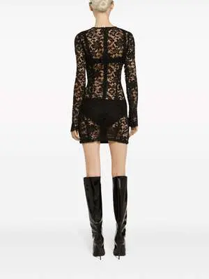Dolce & Gabbana Semi-sheer Lace Minidress