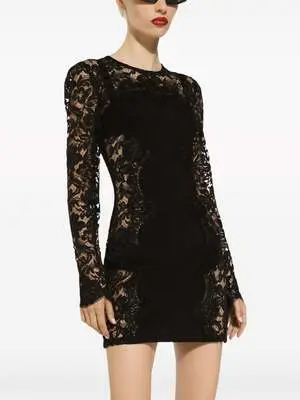 Dolce & Gabbana Semi-sheer Lace Minidress