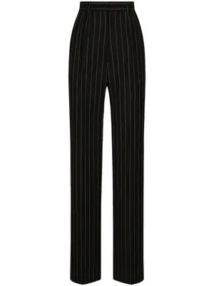 Dolce & Gabbana Striped High-waisted Trousers