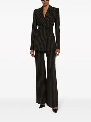 Dolce & Gabbana Striped High-waisted Trousers